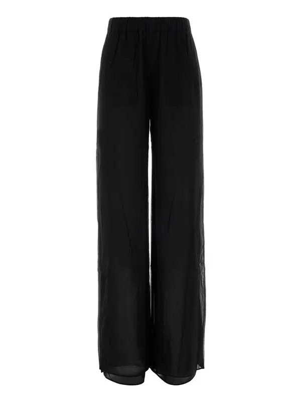 Andamane The Attico Jersey Lena Wide-leg Pant - Black
