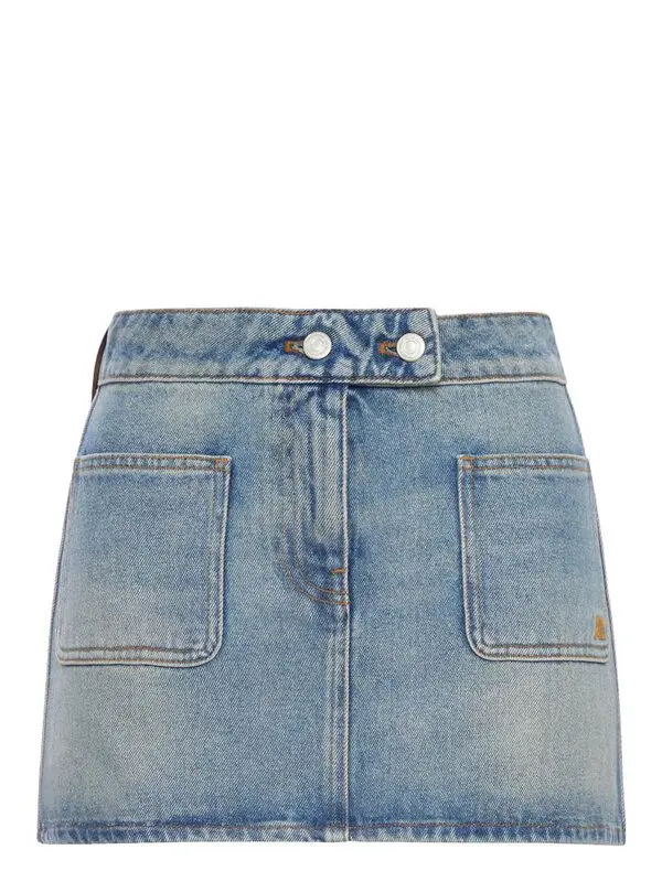 COURREGES Signature Denim Miniskirt - Multicolor