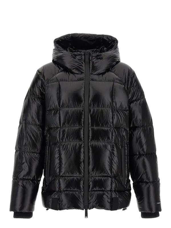 Dsquared2 Padded Down Jacket With Hood - Black