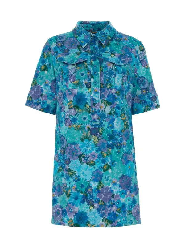 Chloé Printed Drill Mini Dress - Multicolor