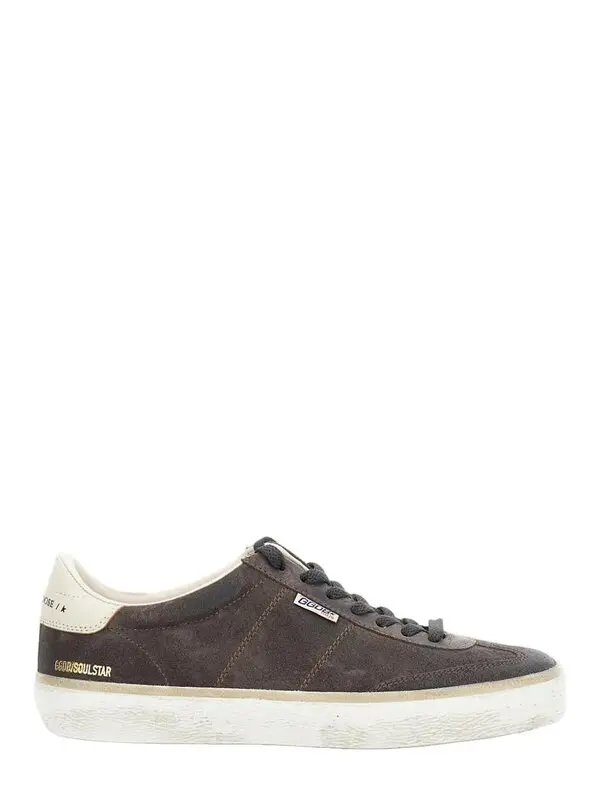 GOLDEN GOOSE Soul-star Distressed Suede Sneakers - Multicolor