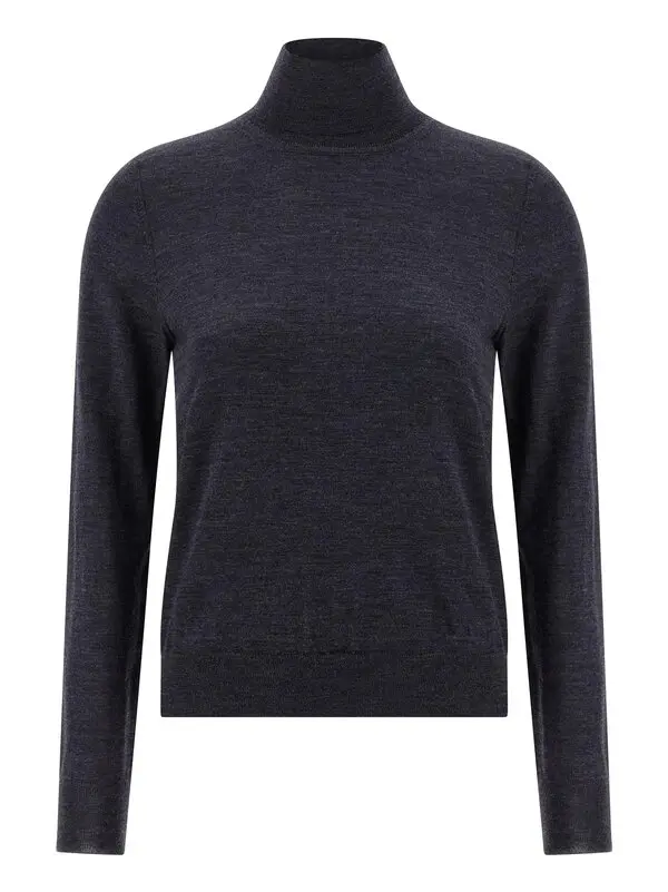 MAISON MARGIELA Wool Mélange Turtleneck Sweater - Blue