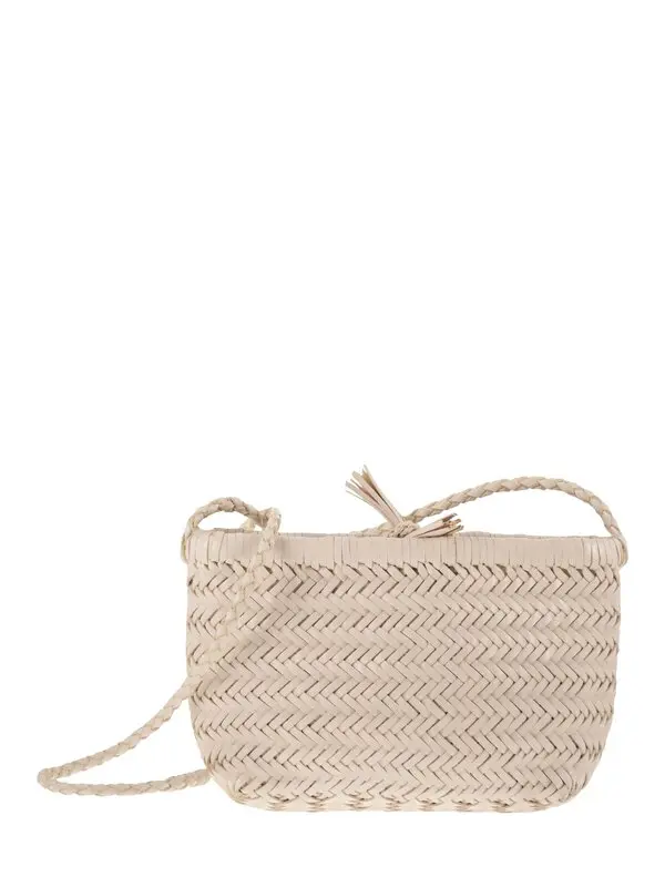 Dragon Diffusion Minsu Mini Woven Leather Bag - Cream