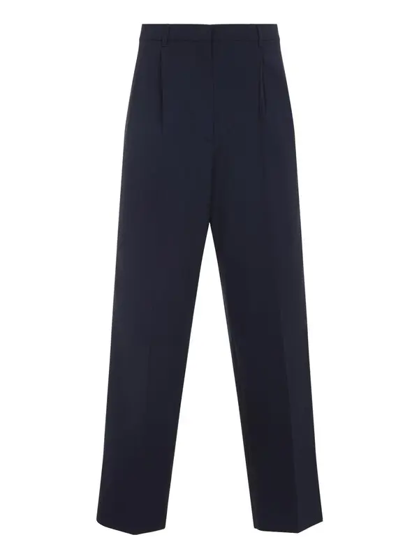 Miu Miu Wool Tailored Pants - Blue