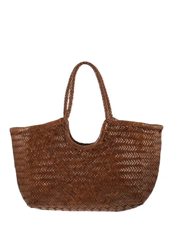 Dragon Diffusion Nantucket Leather Basket Bag - Brown