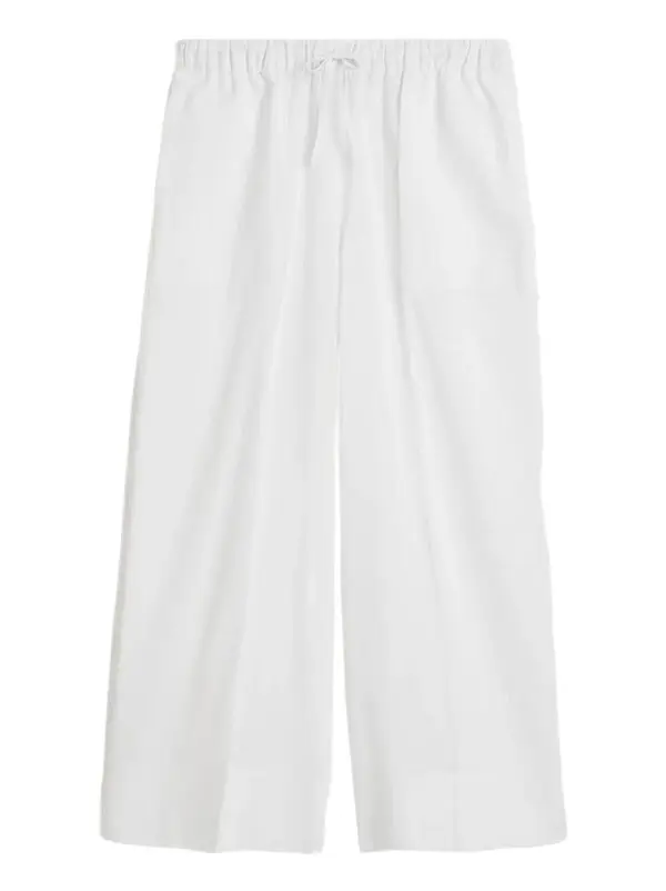 TOTEME Linen And Cotton Blend Trousers - Multicolor