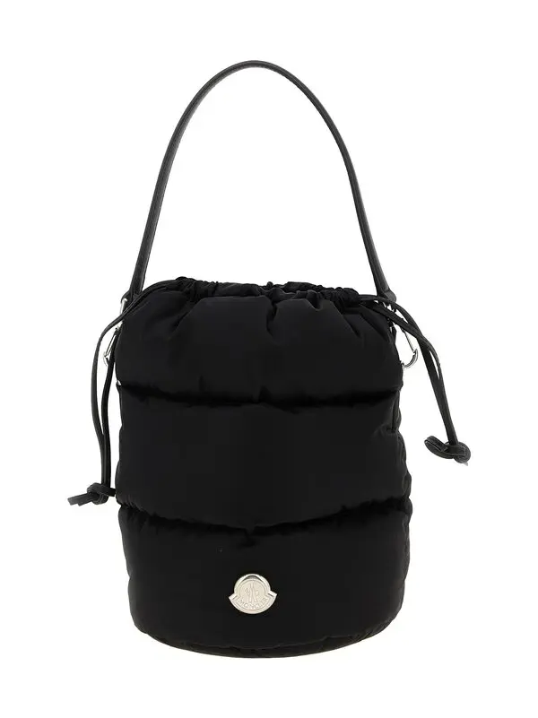 Moncler Caradoc Quilted Nylon Bucket Bag - Black