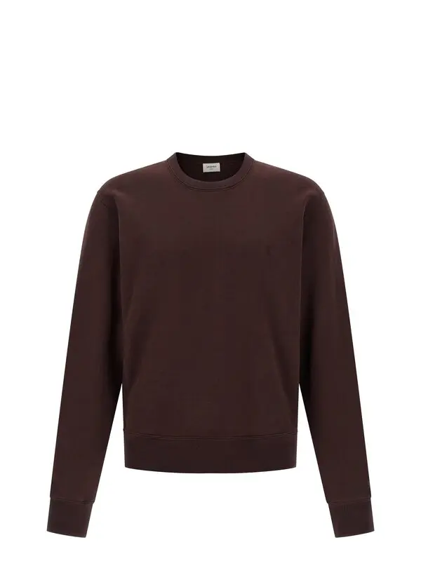 Saint Laurent Cassandre Embroidered Cotton Sweatshirt - Multicolor
