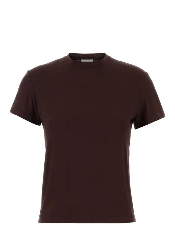 Magda Butrym Chocolate Stretch Cupro T-shirt - Brown