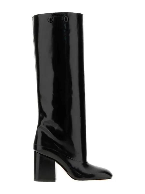Marni Leather Trunkaroo Boots - Black