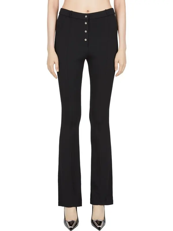Rabanne Flare Button Pants - Black