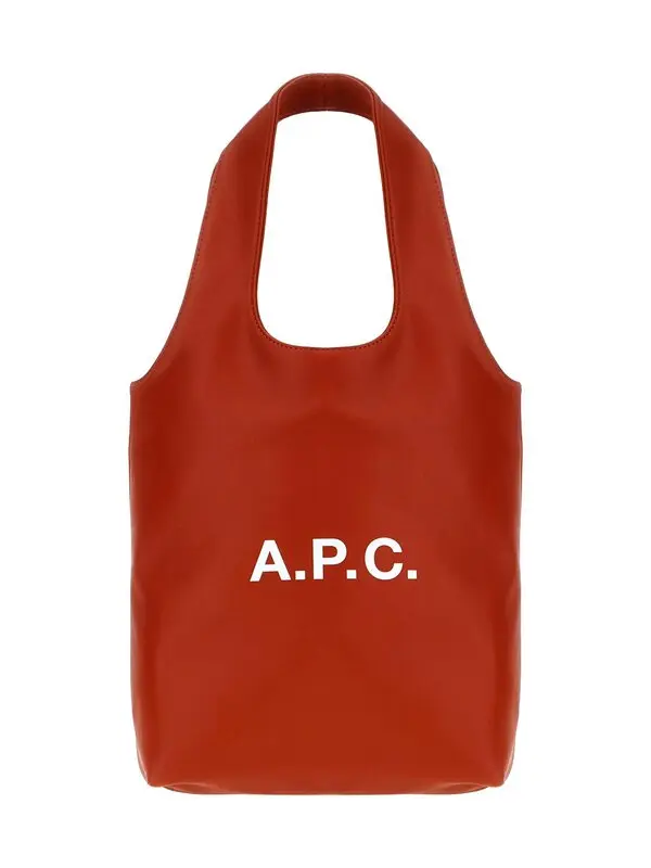 A.p.c. Shopper Bag With Logo - Multicolor