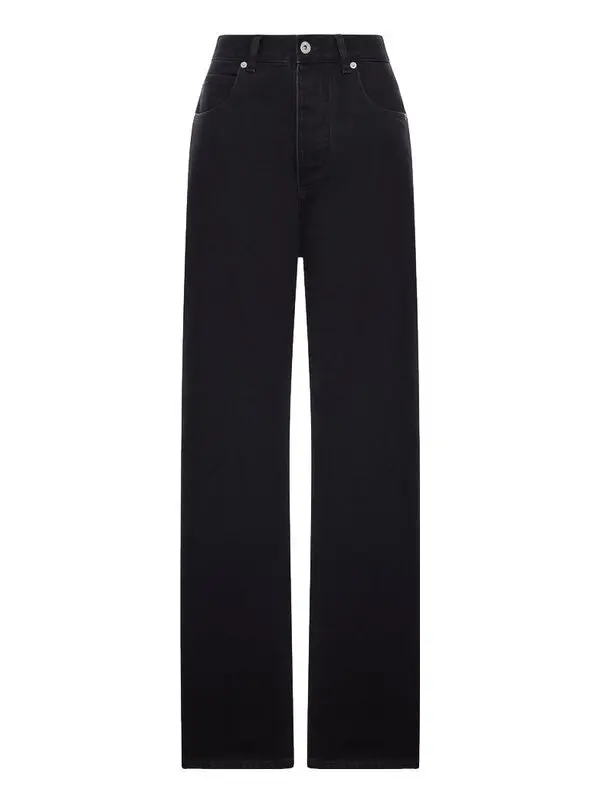 Bottega Veneta Wide Leg High-waisted Jeans - Black