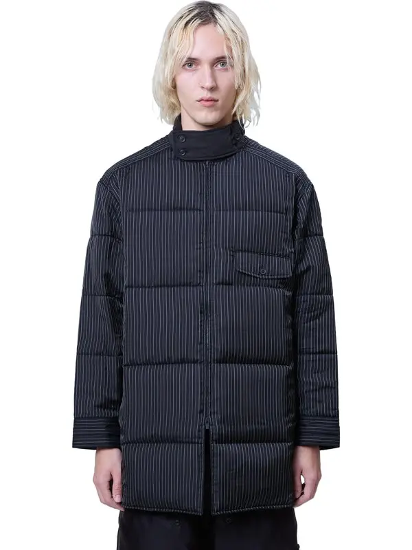 Yohji Yamamoto Padded Striped Jacket - Black