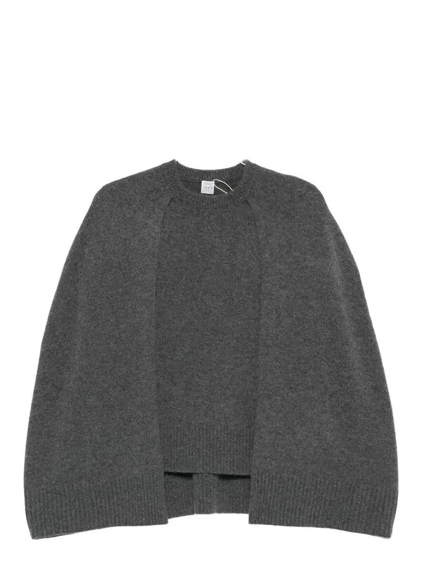 TOTEME Cashmere Crewneck Jumper With Raglan Sleeves - Multicolor