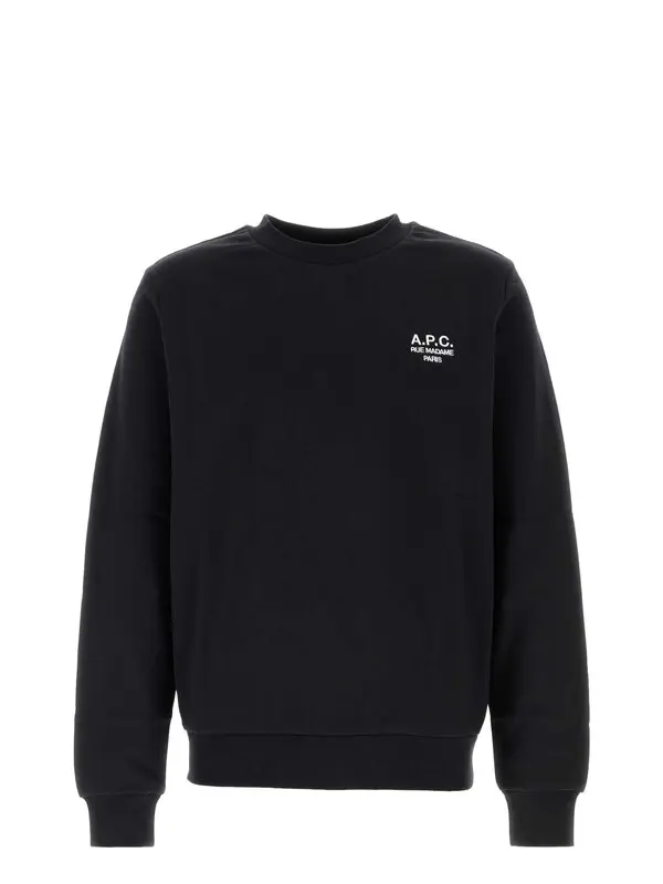 A.p.c. Cotton Sweatshirt - Black