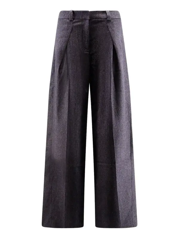BOSS Taflong Trousers With Pinces - Blue