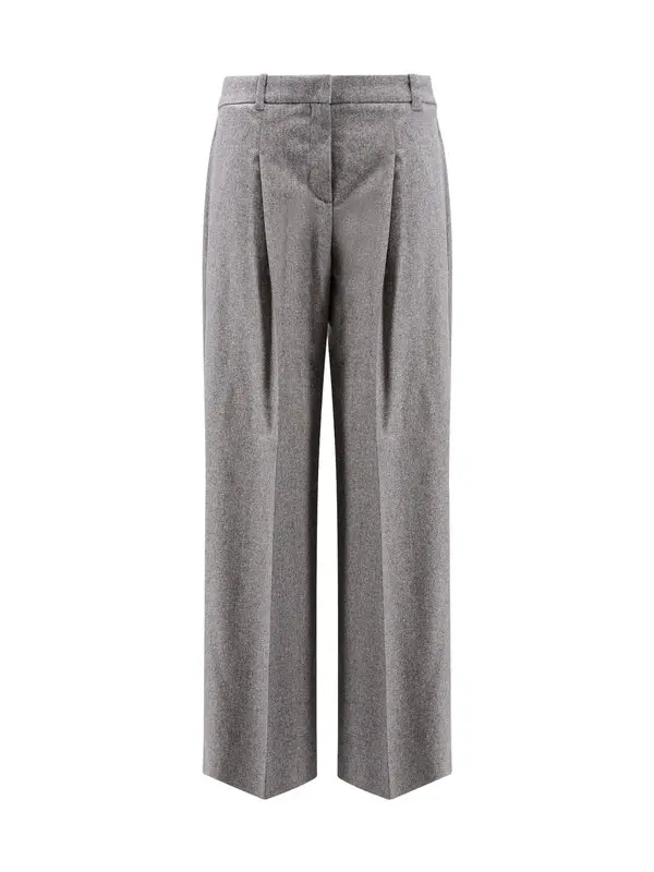 BOSS Melange Wool Blend Trousers - Multicolor