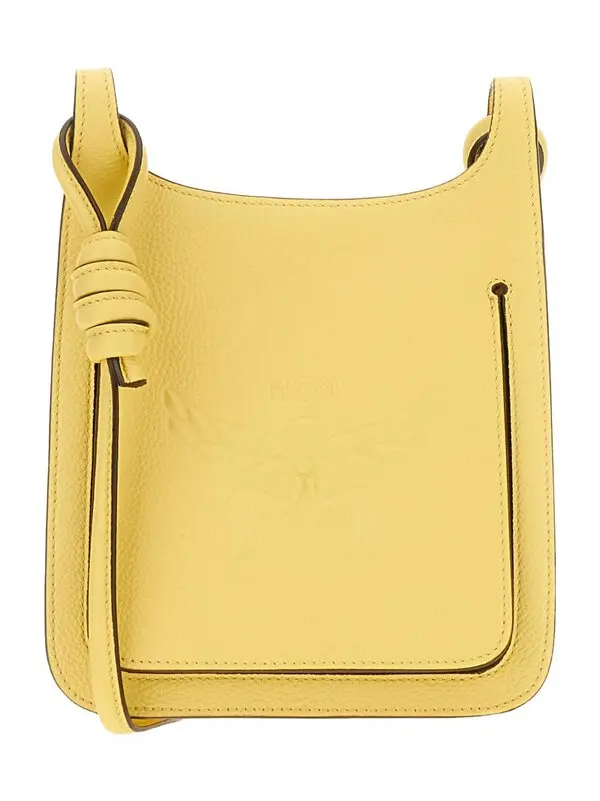Mcm Embossed Leather Crossbody Bag - Multicolor