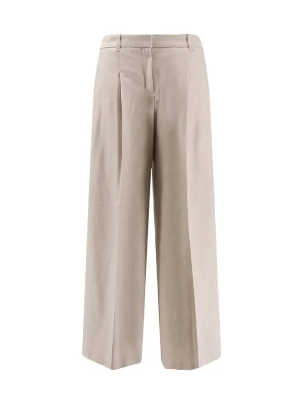 BOSS Tiana Recycled Wool Blend Trousers - Multicolor