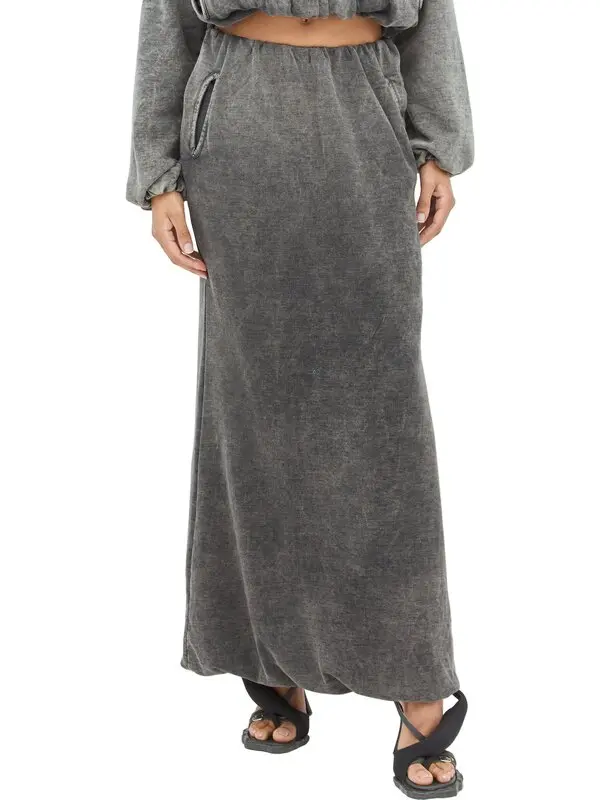 DIESEL® O-tulip Maxi Skirt - Gray
