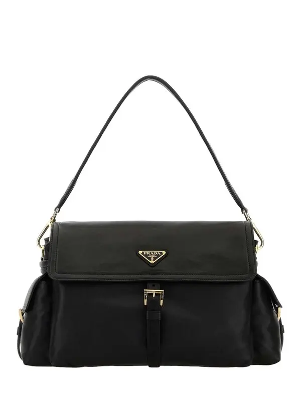 Prada Leather Shoulder Bag - Black