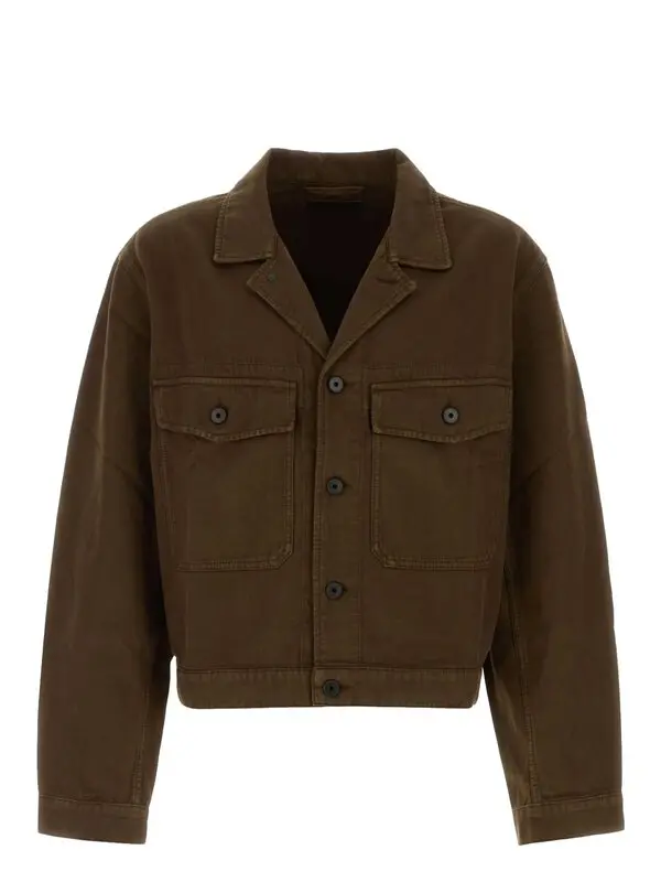 LEMAIRE Gabardine Jacket - Brown