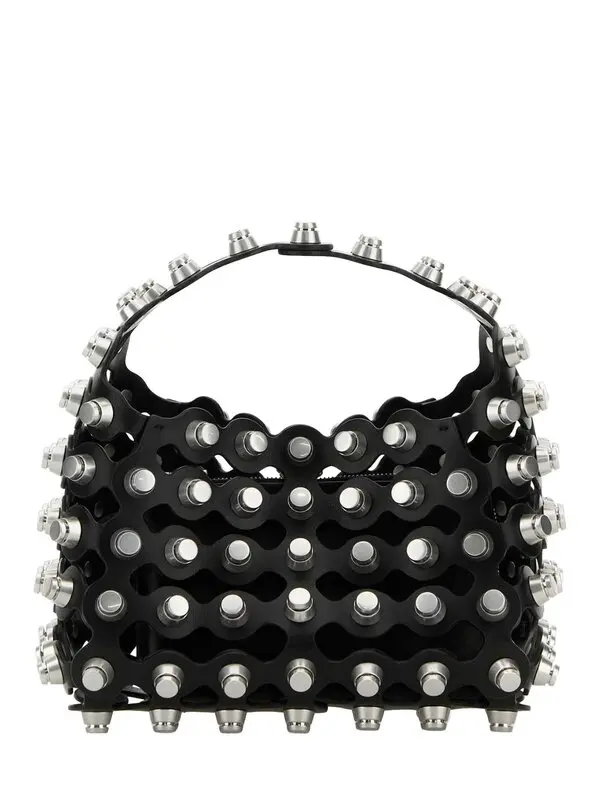 Alexander Wang Embellished Leather Small Rex Handbag - Black