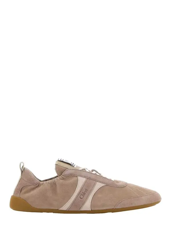 Chloé Suede Kick Sneakers - Brown