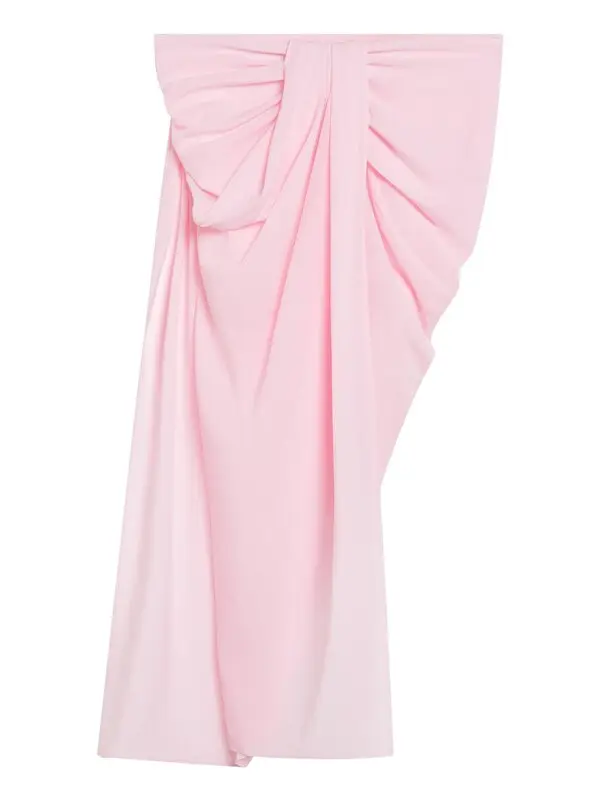 Jacquemus Asymmetric Draped Pareo Skirt - Pink