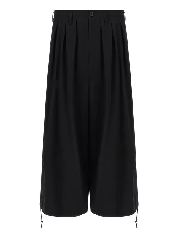 Yohji Yamamoto Slim Balloon Trousers - Black