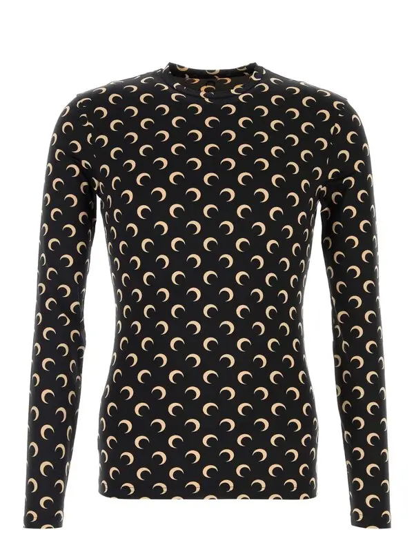 MARINE SERRE Printed Jersey T-shirt - Multicolor