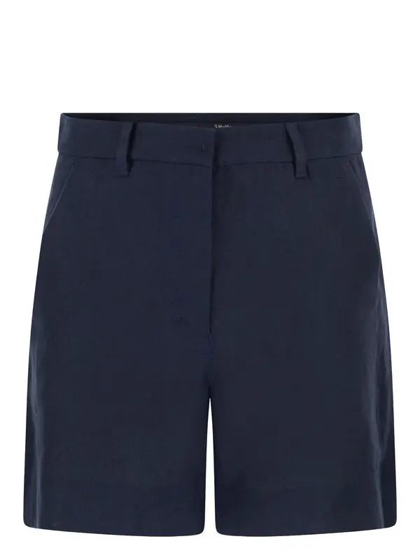 Max Mara Tailored Linen Shorts - Multicolor