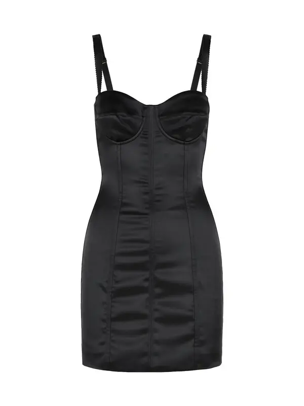 Dolce & Gabbana Acetate Blend Dress - Black