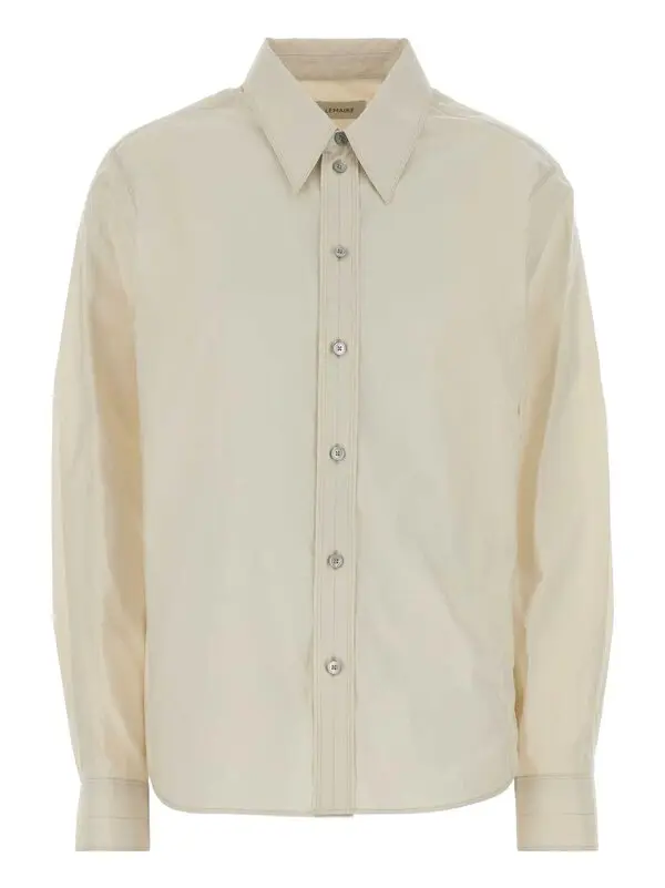LEMAIRE Sand Poplin Shirt - Brown