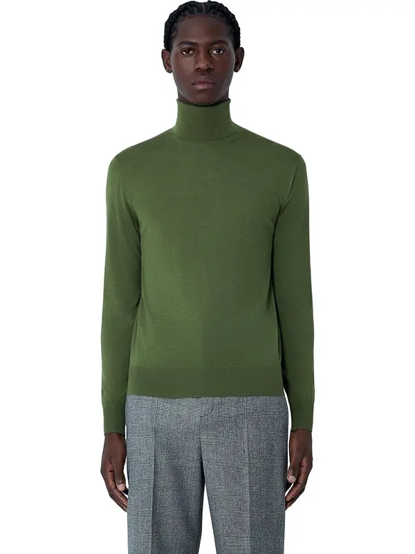 Saint Laurent Fine Knit Turtleneck Sweater - Multicolor