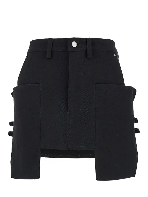 Rick Owens Stefan Mini-skirt In Wool - Multicolor