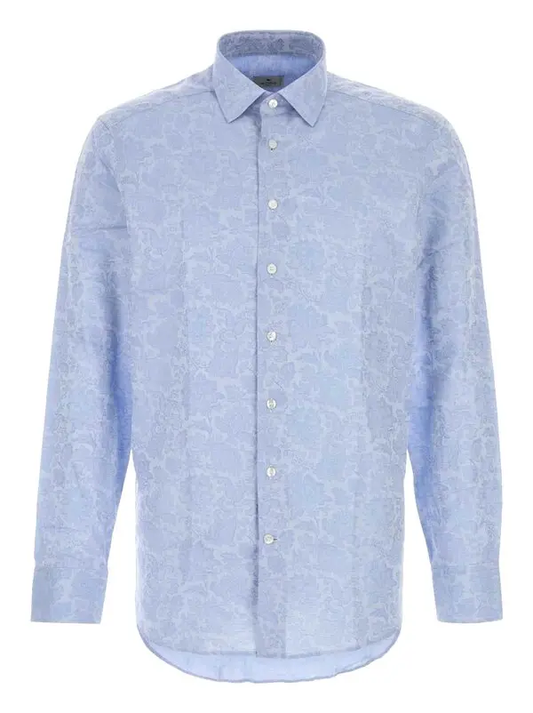 Etro Light Jacquard Shirt - Blue