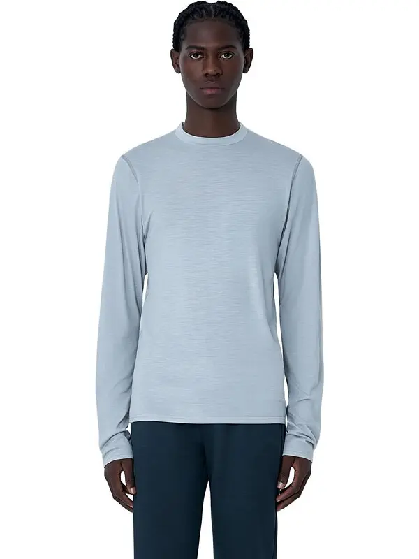 RIER Long Sleeve Crewneck Top - Gray