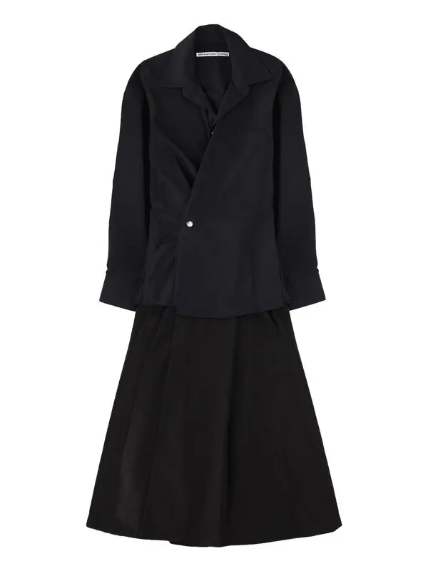 Alexander Wang Long Wrap Dress - Black