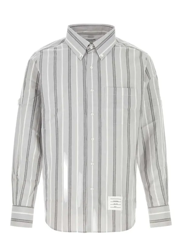 Thom Browne Embroidered Cotton Shirt - Multicolor