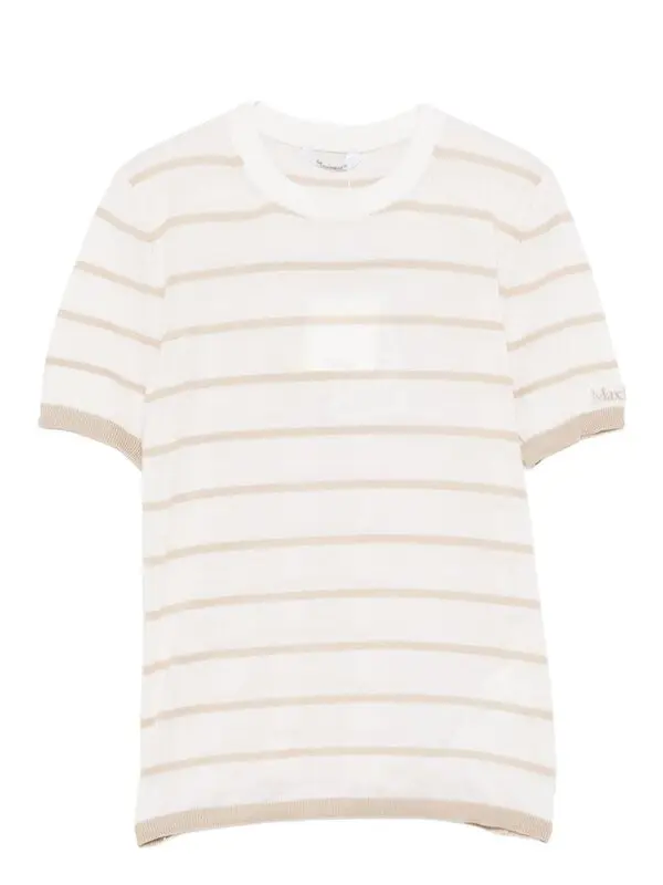 Max Mara Striped Knit T-shirt - Multicolor