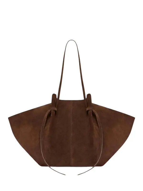 Yuzefi Large Mochi Suede Tote Bag - Brown