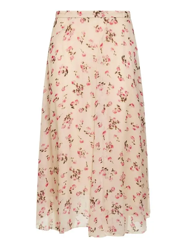 Isabel Marant Étoile Printed Asymmetrical Draped Skirt - Multicolor