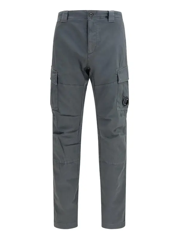 C.P. COMPANY Stretch Satin Cargo Pants - Blue
