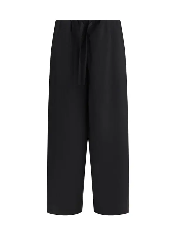 TOTEME Drawstring Dinner Trousers - Black