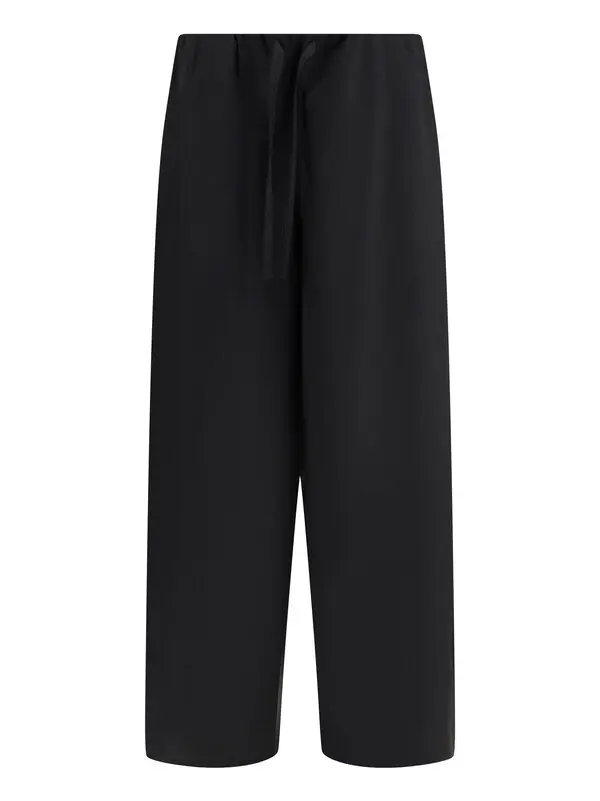 TOTEME Drawstring Dinner Trousers - Black