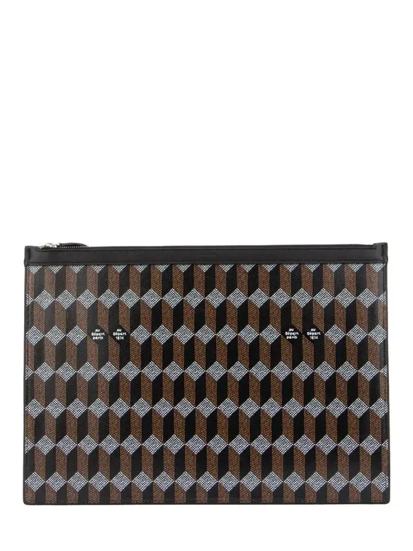 AU DEPART Geometric Print Pouch - Multicolor