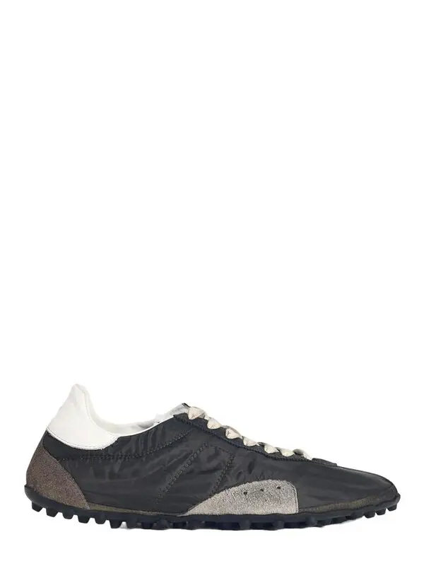 MAISON MARGIELA Leather And Fabric Sprinters - Black