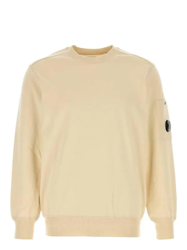 C.P. COMPANY Sand Cotton Sweater - Brown